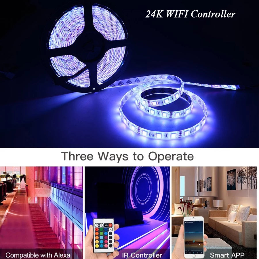 LED Strip Lights (120 LEDs per meter - High Colour Density) – Tech-Twelve